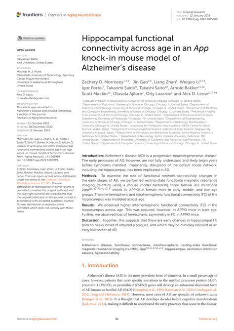 Pdf Hippocampal Functional Connectivity Across Age In An App Knock In