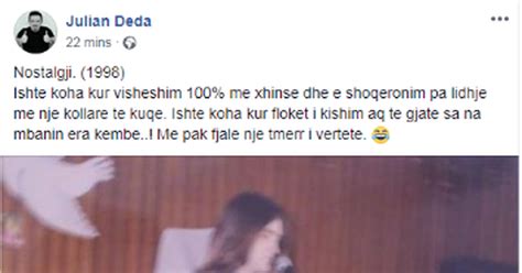 Jul Deda poston foton e viteve më parë Një tmerr i vertëtë Ngjarjet e Ditës