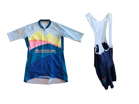 2022 The Odd Spoke Escape Cycling Kit Combo Jersey Womens Bib
