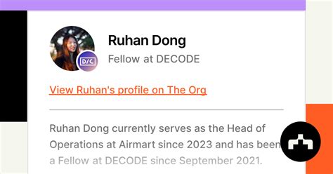 ruhan dong fellow at decode the org