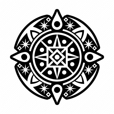 Celestial Symbol Cherokee Indigenous Tribal Artwork Icon