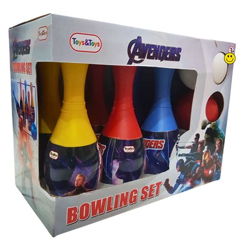 Avengers Assemble Bowling Set Action Packed Fun And Skill Building P One Shop The Toy Store