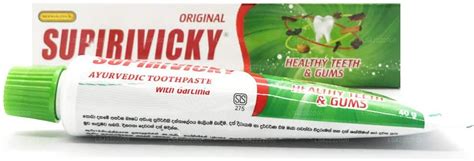 Siddhalepa Supirivicky Ayurvedic Toothpaste 110g 3 8oz Health And Household