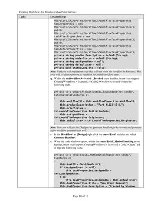 Creating Workflows Windows Share Point Services PDF