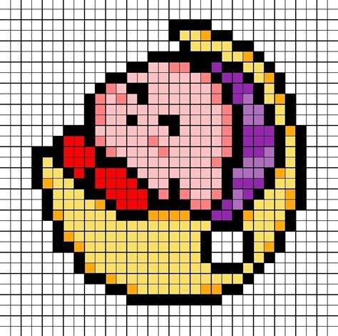 Kirby Cuadriculado Pixeles Pixel Art Design Pixel Art Pattern
