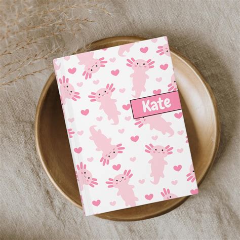 Axolotl Notebook Daughter Notebook Axolotl Journal Axolotls T Notebook Cute Ruled Notebook