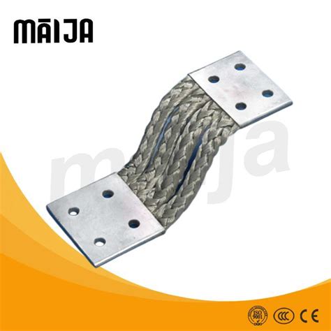 Copper Braid Strip Connector Braided Tin Wire With Lug Electrical Aluminum Braid Connector