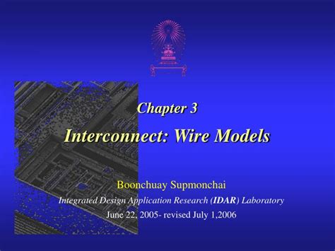Ppt Chapter 3 Interconnect Wire Models Powerpoint Presentation Free Download Id1144129