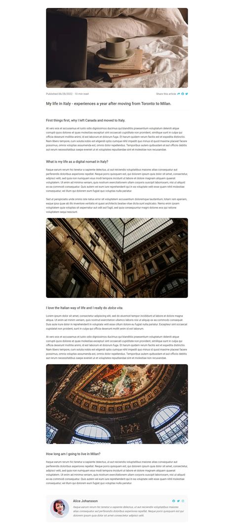 Bootstrap Blog Blocks Post