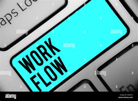 Word Writing Text Work Flow Business Concept For Continuity Of A