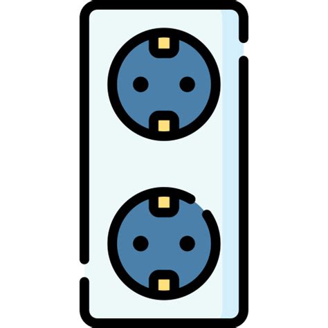 Power Socket Special Lineal Color Icon