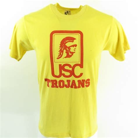 Vintage 80s Usc Trojans T Shirt Mens Xl University 5050 Downerwear