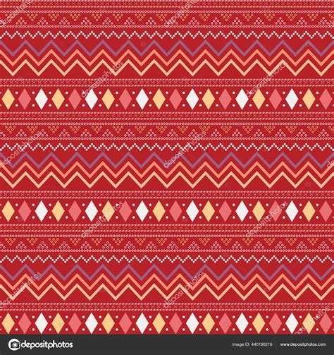 Seamless Ethnic Pattern Geometric Shapes Suitable Used Print Textile Sleeve Stock Vector Image
