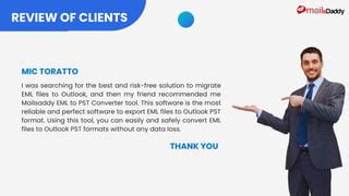 How To Export EML Files Into Outlook PST Formats PPT