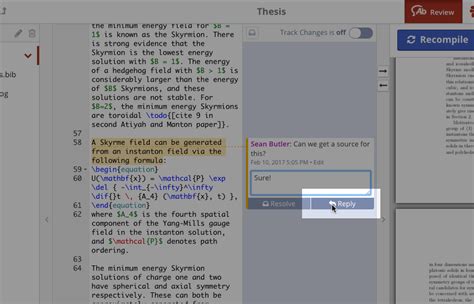 Track Changes In Overleaf Overleaf Online LaTeX Editor