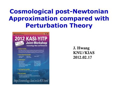 Ppt Cosmological Post Newtonian Approximation Compared With Perturbation Theory Powerpoint