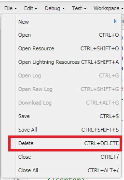 Delete Lightning Component In Salesforce