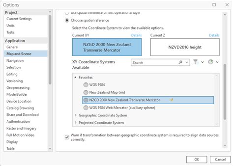 solved default coordinate system when creating a new feat esri community