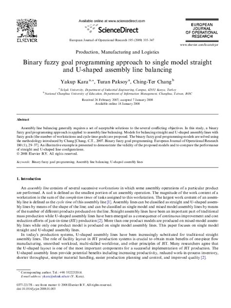 pdf binary fuzzy goal programming approach to single model straight