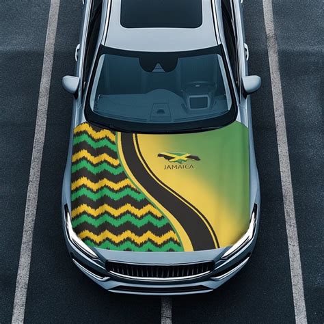 Kuiforti Jamaican Car Hood Cover Protector Novelty Automotive Hood