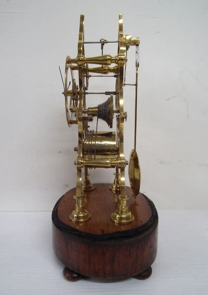 Antique Mid Victorian Small Skeleton Clock Antiquescouk