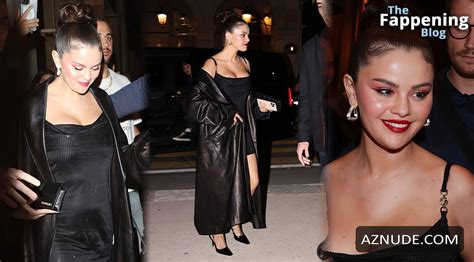 Selena Gomez Flaunts Her Sexy Boobs In Paris Night Out Aznude