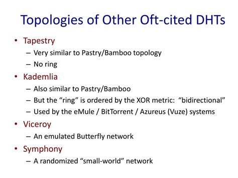 Ppt Peer To Peer Systems And Distributed Hash Tables Dhts Powerpoint Presentation Id4024647