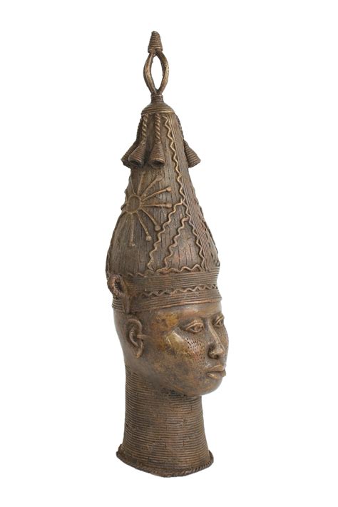 Yoruba Tribe Ife Bronze Head Sculpture ~248 Tall New 2025 African