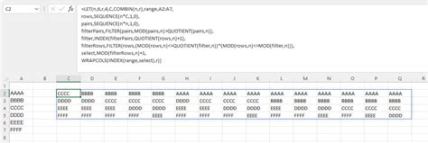 Vba Combination With No Repeat In Excel Including Reducing Rows