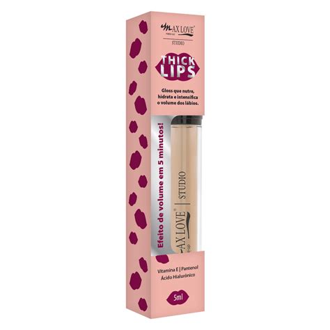Thick Lips Gloss Nº 206 Max Love Bem Mulher Maquiagens Fornecedor