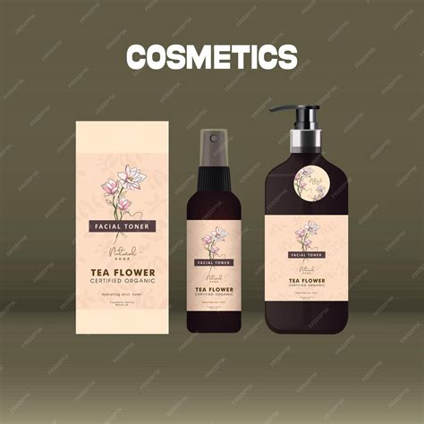 Premium Vector Cosmetics Bottle Packaging Template Contrast Luxury