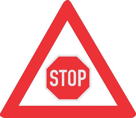 Traffic Control Stop Ahead Road Sign W302 Le Nash Signs Road