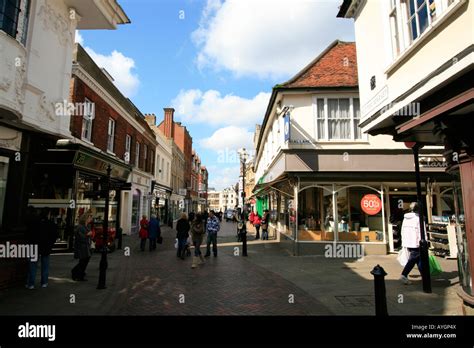Ipswich Town Centre Shopping County Town Of Suffolk East Anglia England