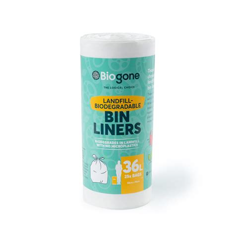 36l Biodegradable Bin Liners Kitchen Bin Bags Biogone