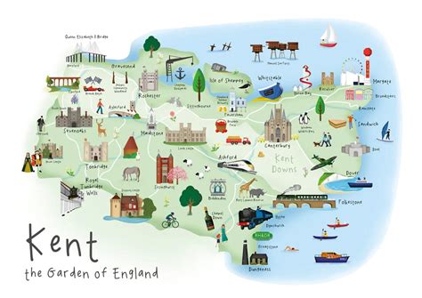Kent The Garden Of Kent Art Print Quiz Trail