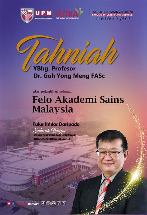 Tahniah Diucapkan Faculty Of Veterinary Medicine Upm Facebook