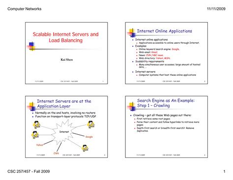 Scalable Internet Servers And Load Balancing Pdf Search Internet