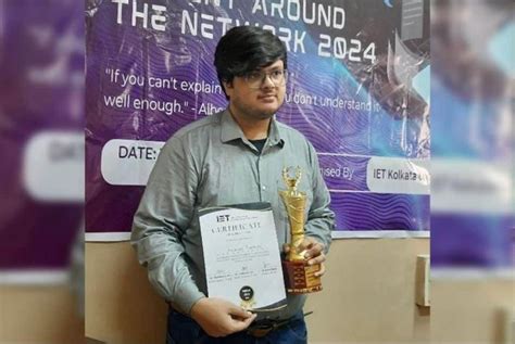 Anubhab Mukherjee On Linkedin Im Honored To Have Received The First Prize In The Iet Present