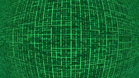 Green Matrix Animated Motion Background Stock Video Pond