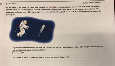 Solved Question Details Sercp10 6 P 025 [3490057] An