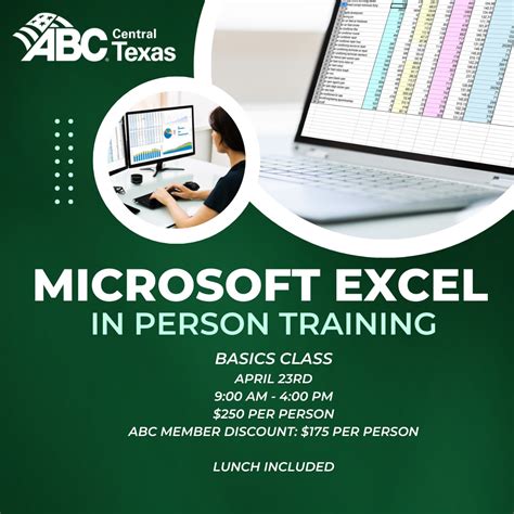 Basic Excel Training Abc Central Texas
