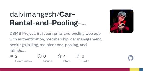 Github Dalvimangeshcar Rental And Pooling System Dbms Project