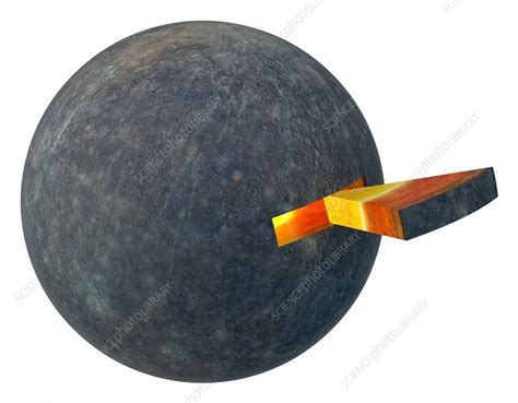 Internal Structure Of Mercury Illustration Stock Image C035 9229 Science Photo Library