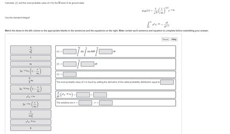 Solved Calculate R And The Most Probable Value Of R For