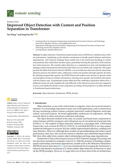 Pdf Improved Object Detection With Content And Position Separation In