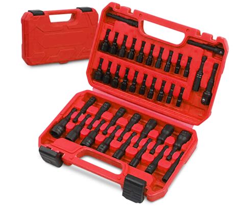 39pc SAE Metric Magnetic Nut Driver And Socket Adapters Bit Set