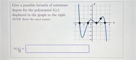 Give A Possible Formula Of Minimum Degree For The Chegg Com