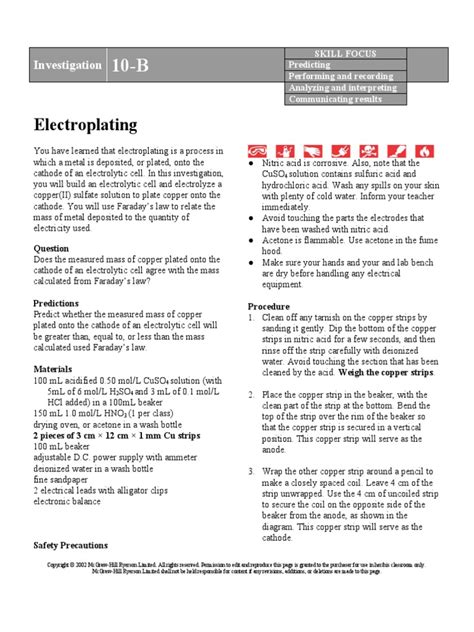 Electroplating Pdf Cathode Anode