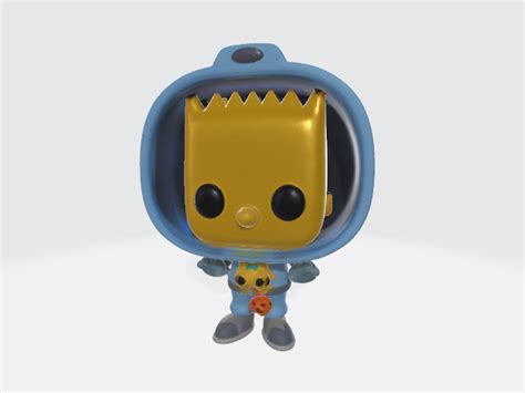 Stl File Pop Bart Simpsons Halloween Spaceman 1026 🎃 ・3d Print Design To Download・cults