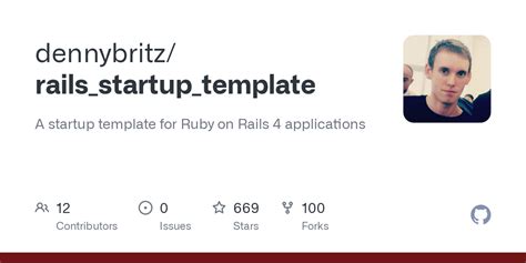 Github Dennybritzrailsstartuptemplate A Startup Template For Ruby
